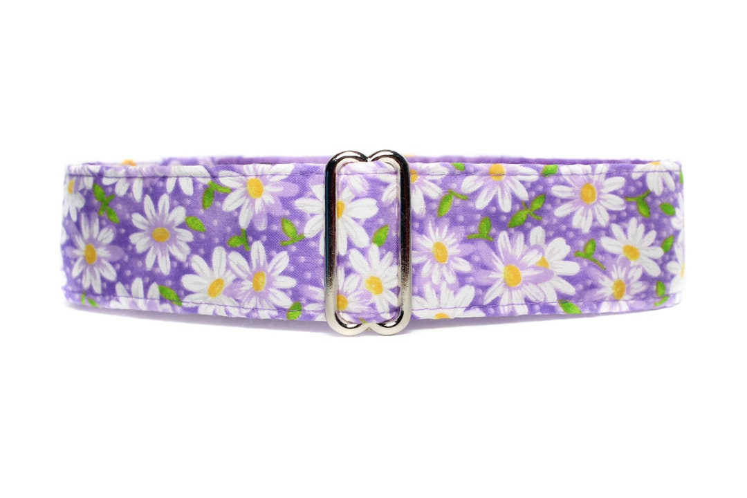 Floral Martingale Dog Collar, Mauve Dog Collar, Easter Martingale ...