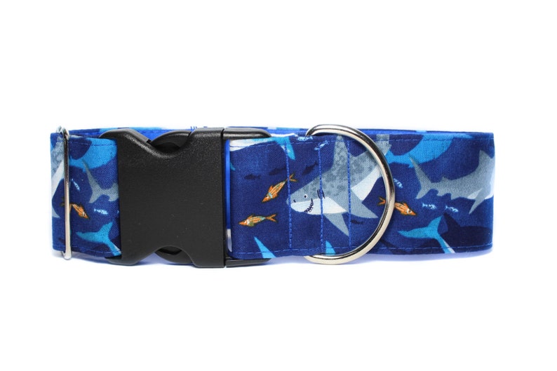 Shark Martingale Collar Greyhound Shark Dog Collar Blue - Etsy