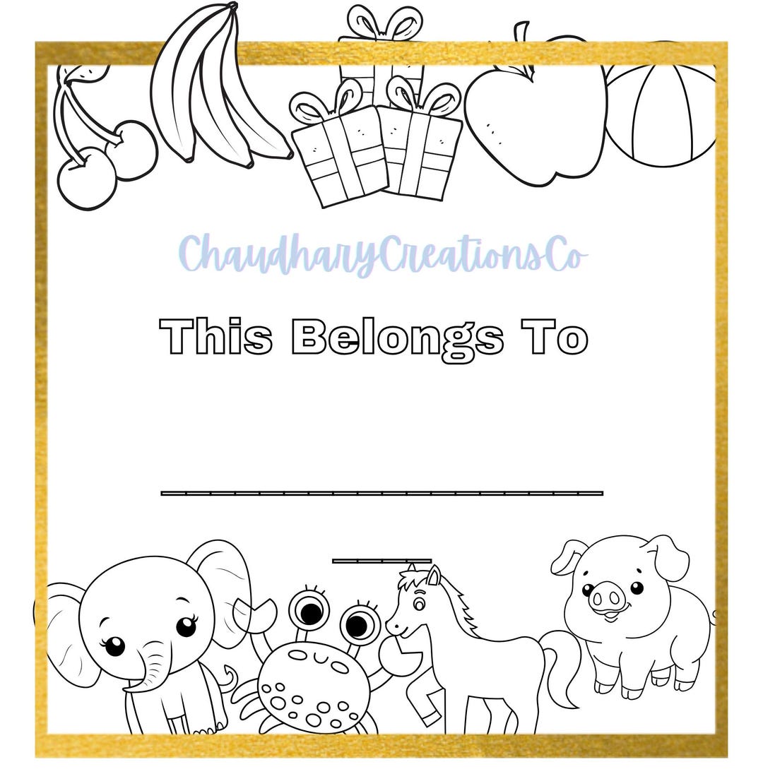 Easy Animals & Things Alphabet Coloring Pages for Kids | Toddlers ...