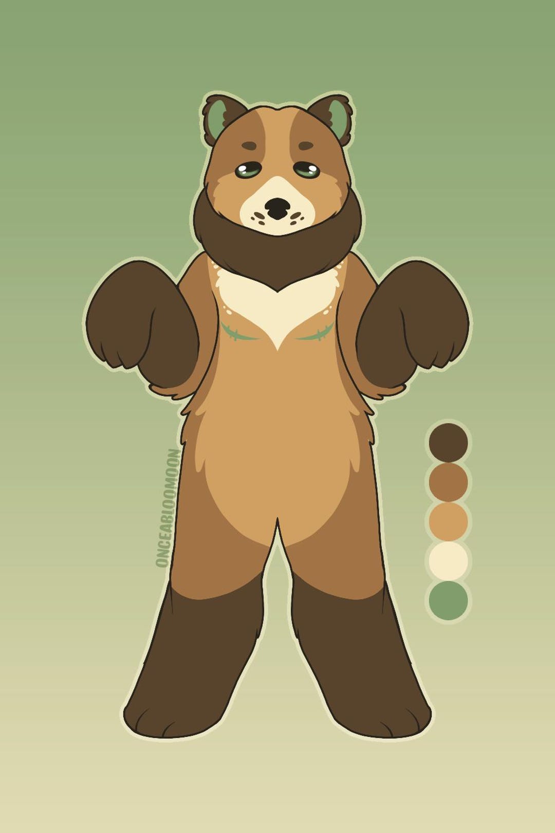 Adoptable Fursona Design - Mountain Bear - Furry Art Adopt - Etsy