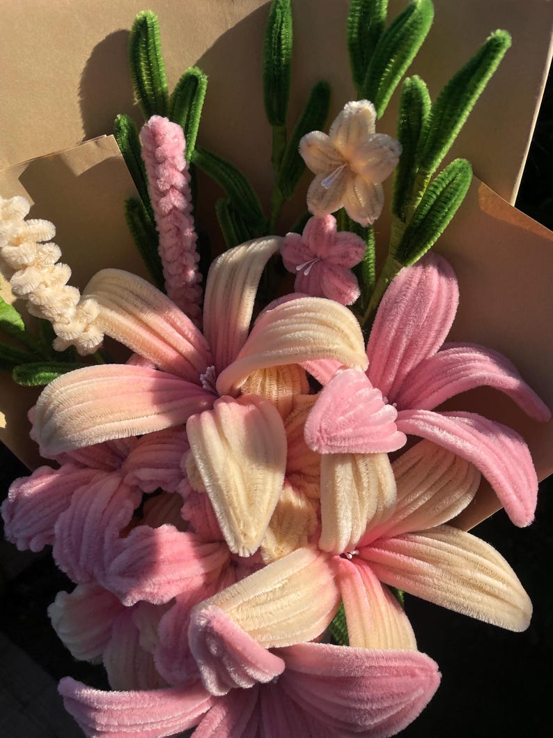 Pink Pipe Cleaner Boquet - Etsy