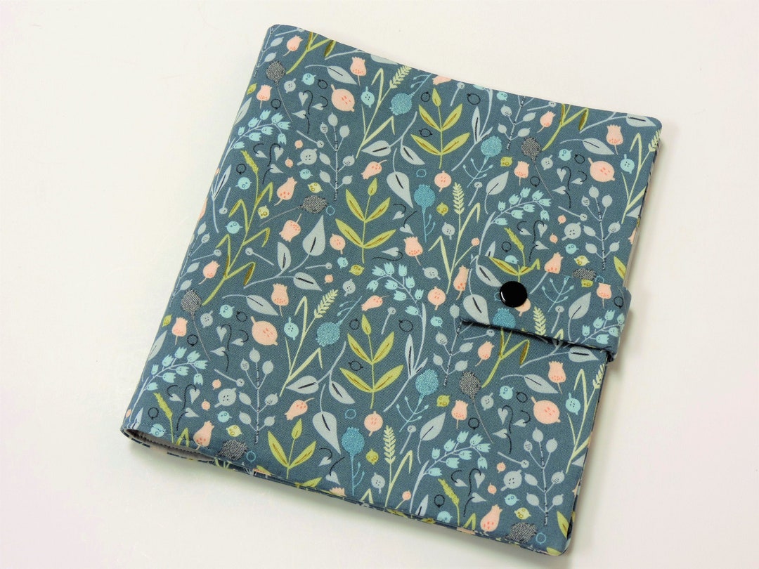 Blue Floral Fabric Planner Cover: Disc Bound Organization - Etsy