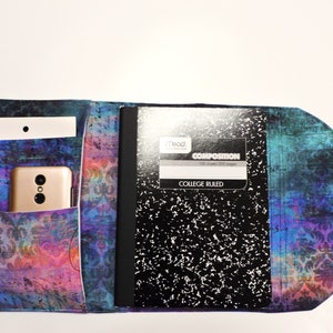Indigo Grunge Composition Notebook Cover: Blue Damask Print - Etsy