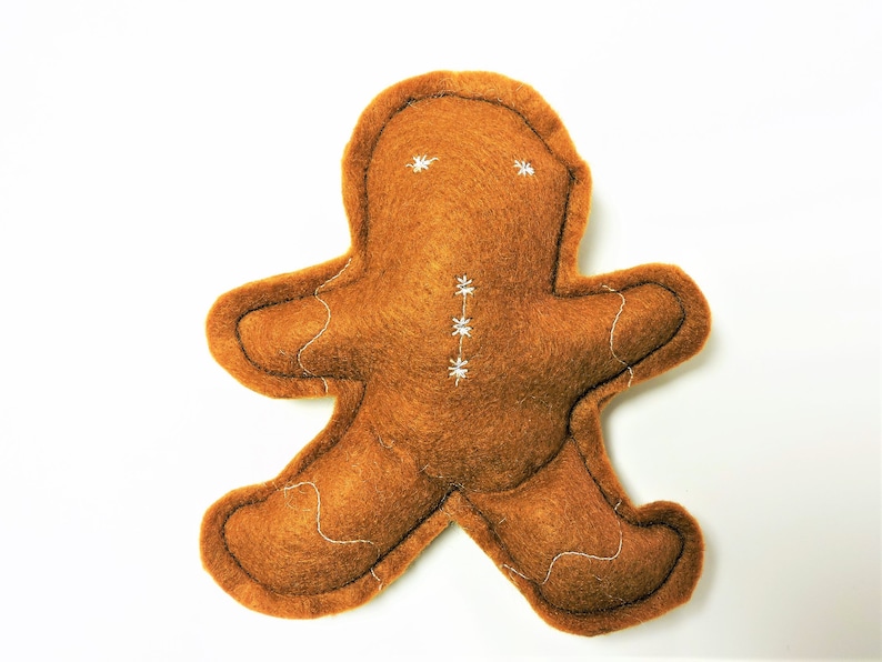 Felt Gingerbread Man Cat Toy With or Without Organic Catnip - Etsy