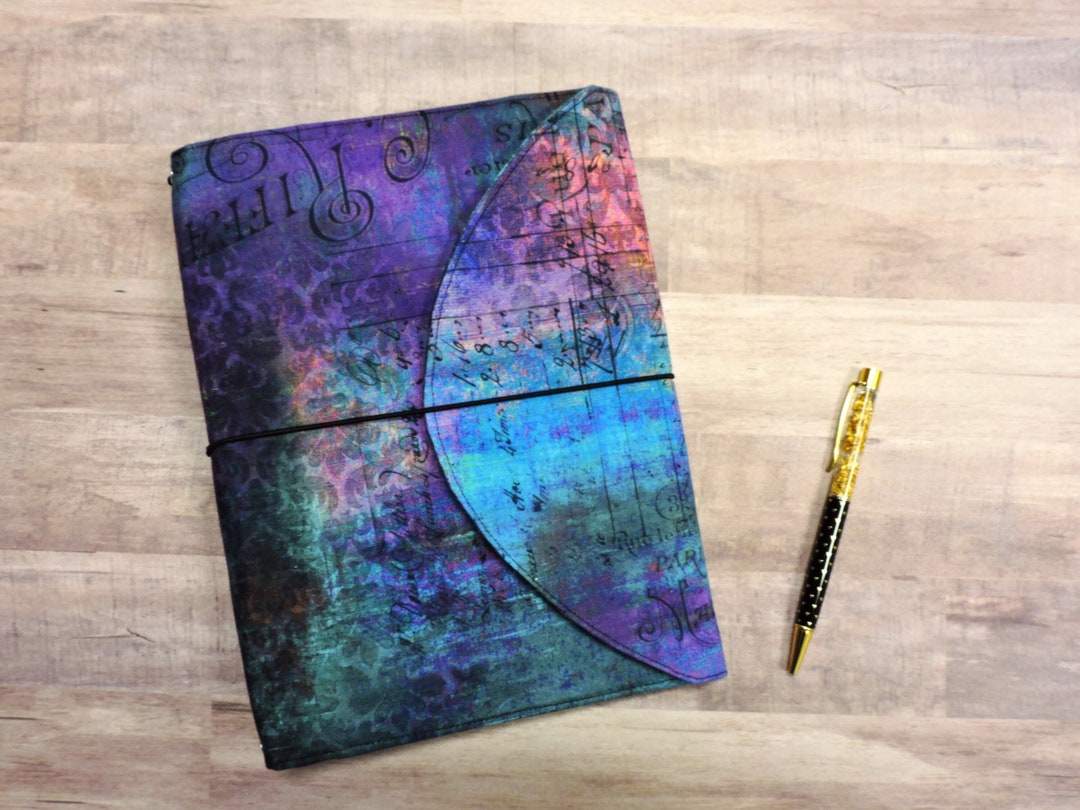 Indigo Grunge Composition Notebook Cover: Blue Damask Print - Etsy