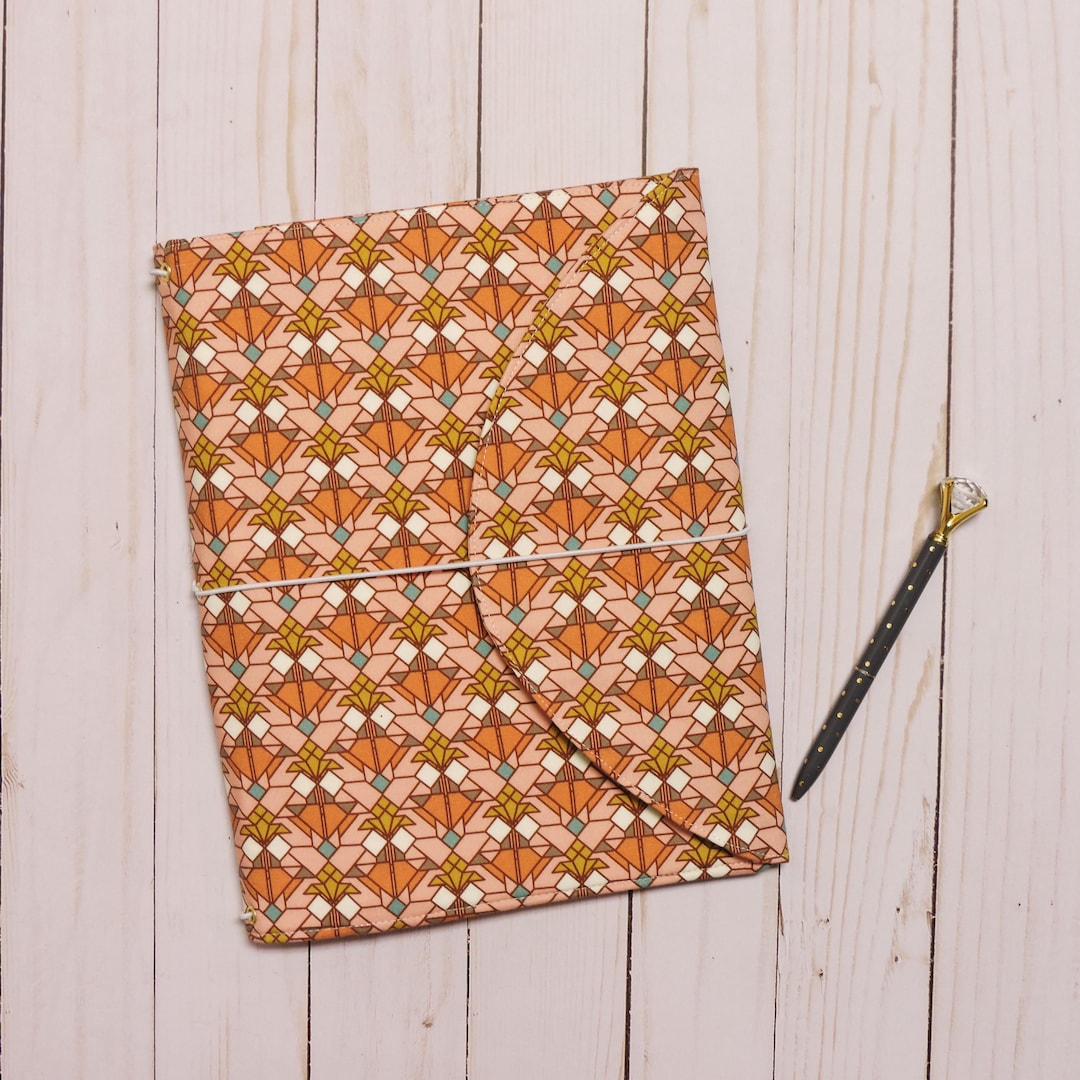 Frank Lloyd Wright Tulip Notebook Cover: Organic Cotton Stained Glass ...