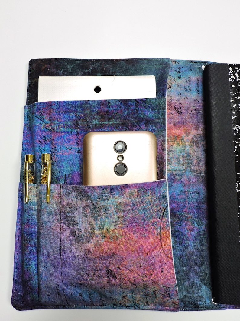 Indigo Grunge Composition Notebook Cover: Blue Damask Print - Etsy