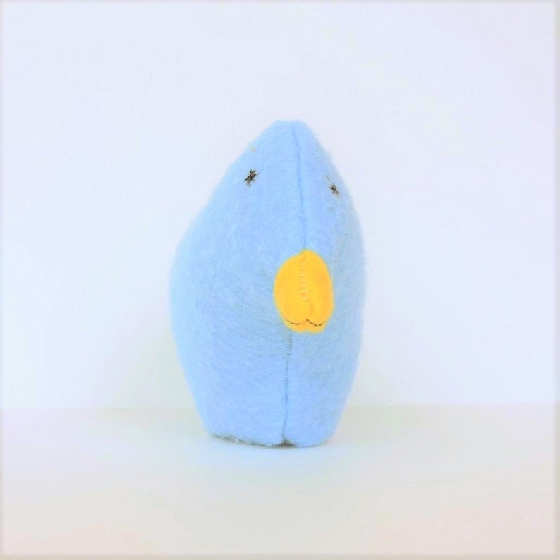 Blue Bird Felt Cat Toy With Yarn Teaser Tail Filled With or | Etsy