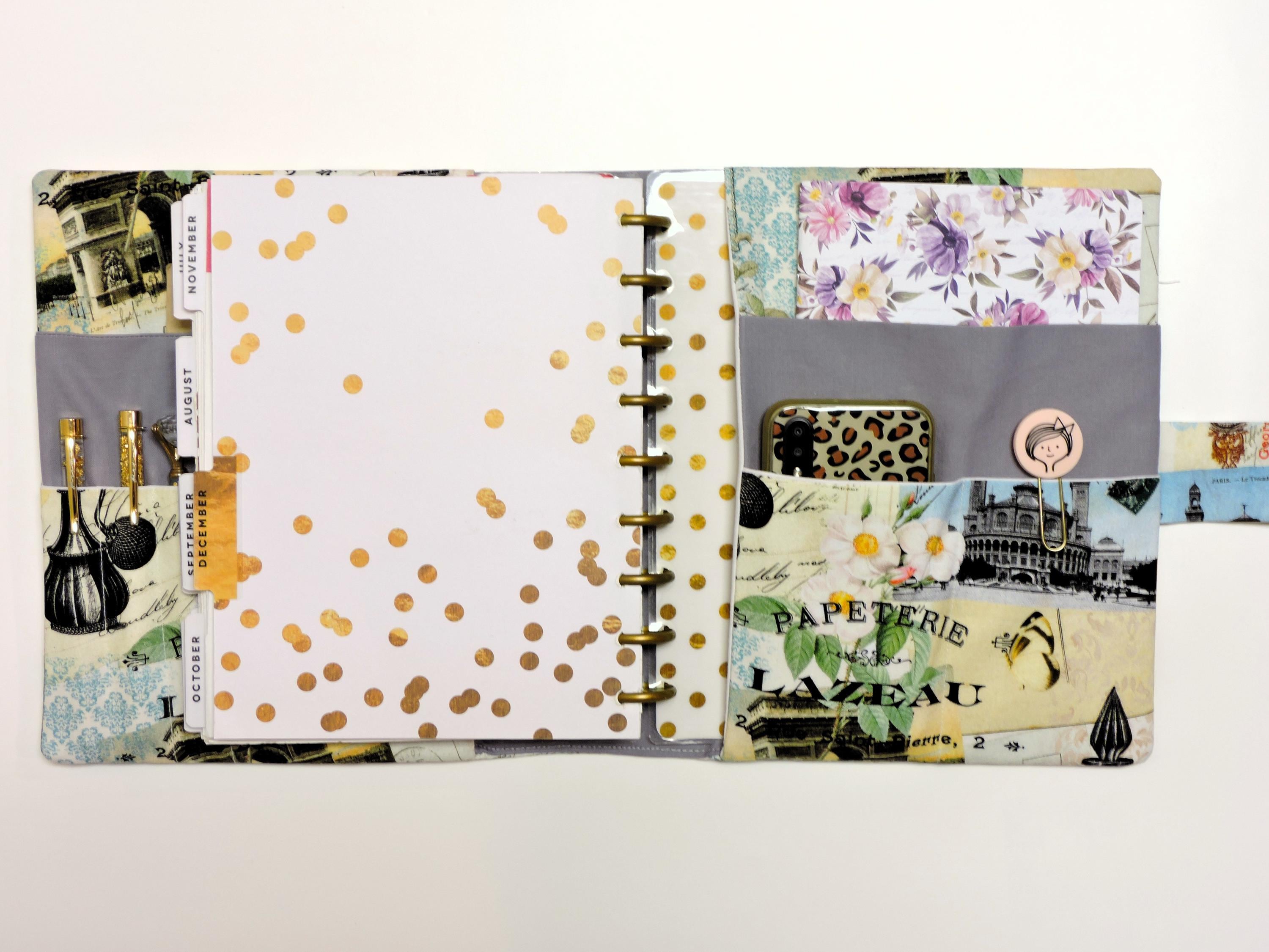 Paris Fabric Planner Cover: Fits Happy Planner, Tul, Levenger - Etsy