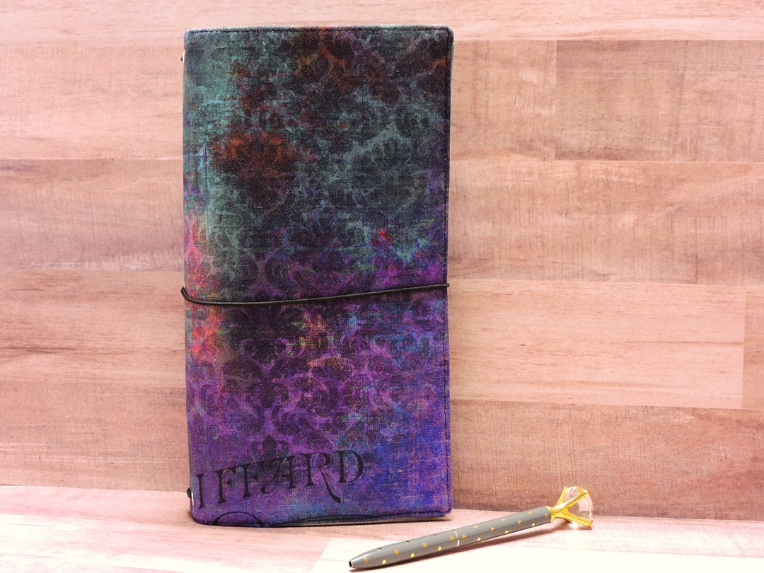 Indigo Grunge Fabric Traveler's Notebook Cover: Vegan Fauxdori - Etsy