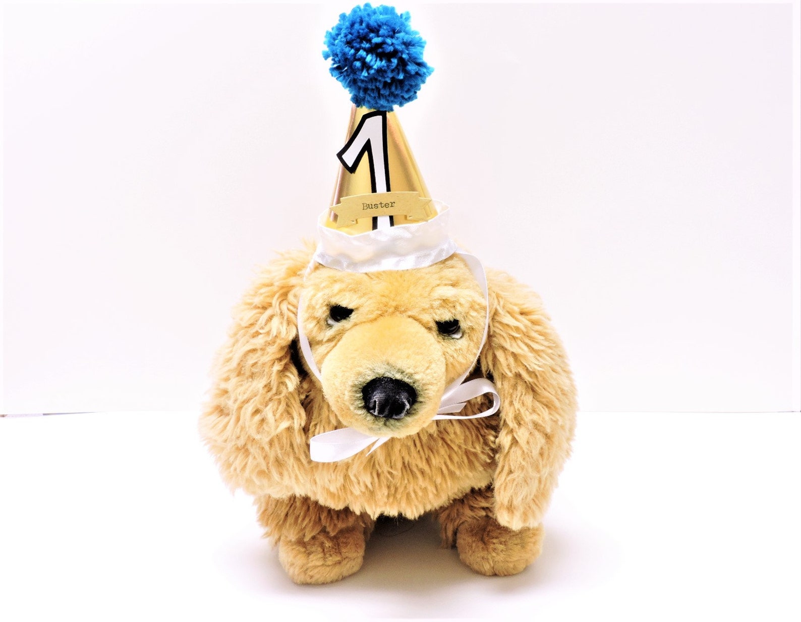 Personalized Gold Party Hat for Cat or Dog Custom Puppy | Etsy