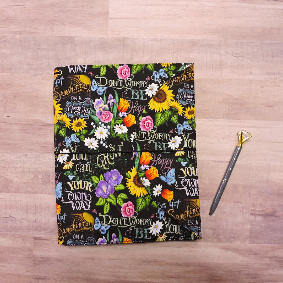 Floral Composition Notebook Cover: Inspirational College Ruled Journal ...