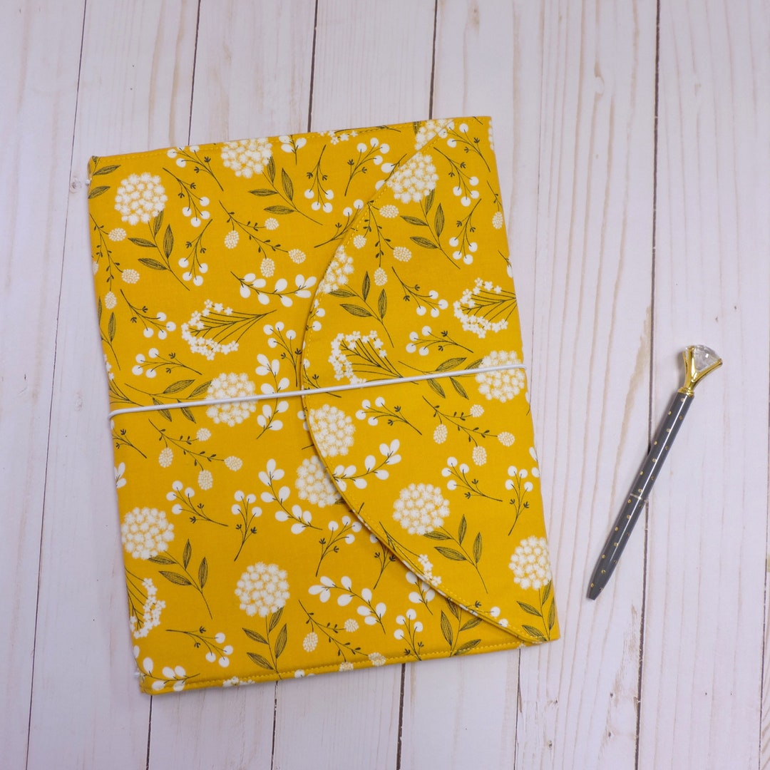 Mustard Floral Composition Notebook Cover, College Ruled Cover ...