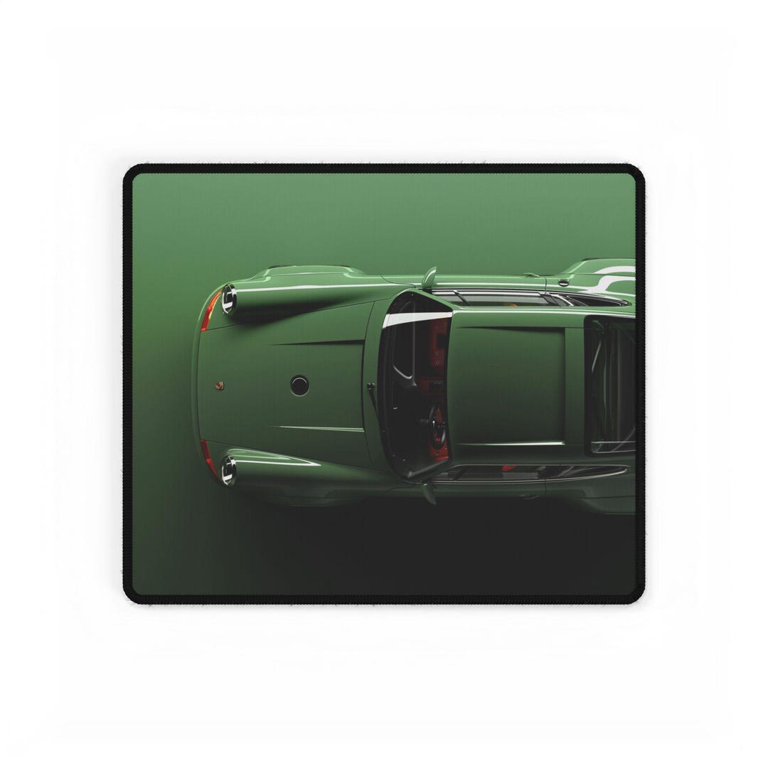Green Porsche 911 Desk Mat Large Car Mouse Pad for Gamers & Gearheads ...