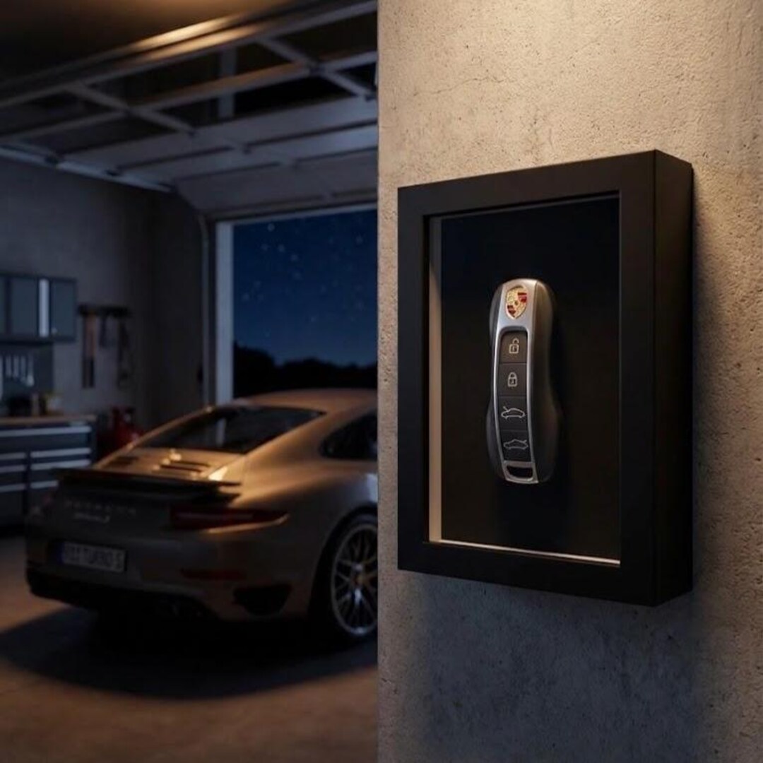 Porsche 911 Key Display Frame – Custom Automotive Garage Decor| Porsche ...
