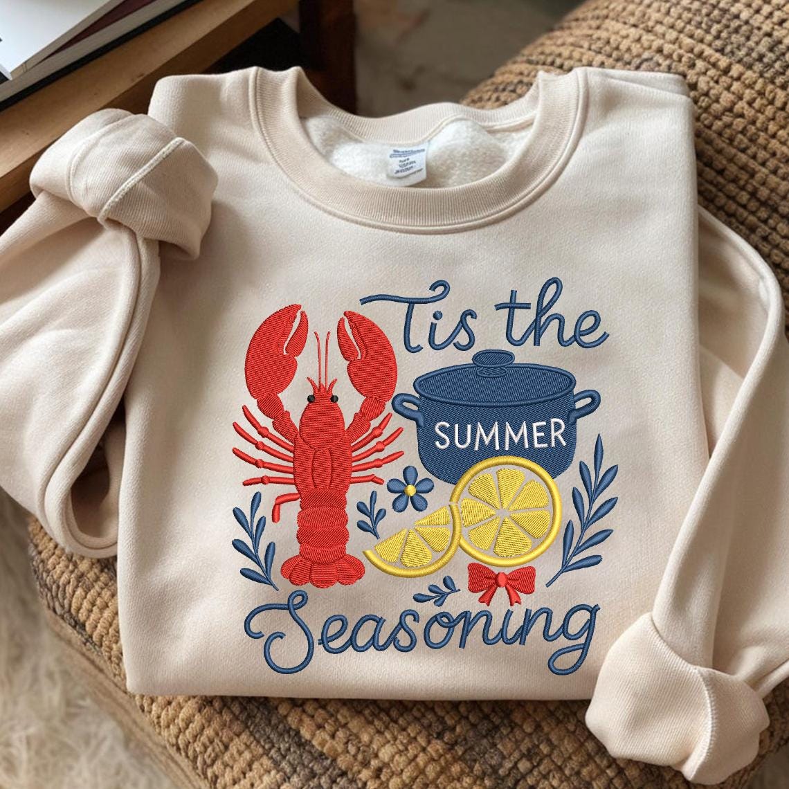 Embroidery Crawfish Boil Season Digital, Crawfish Png, Funny Summer ...