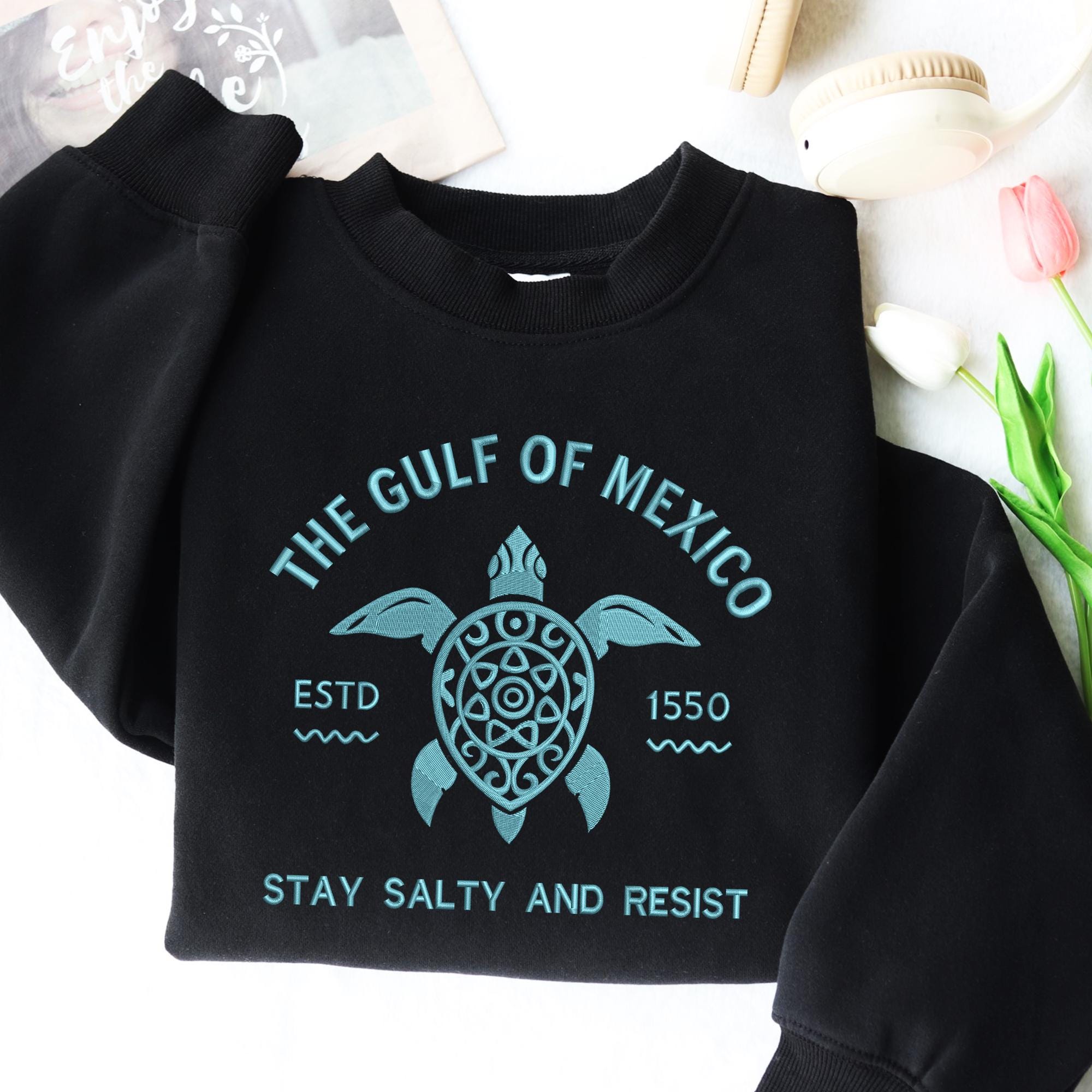 Embroidery Gulf of Mexico Stay Salty Resistance File, Resist Embroidery ...