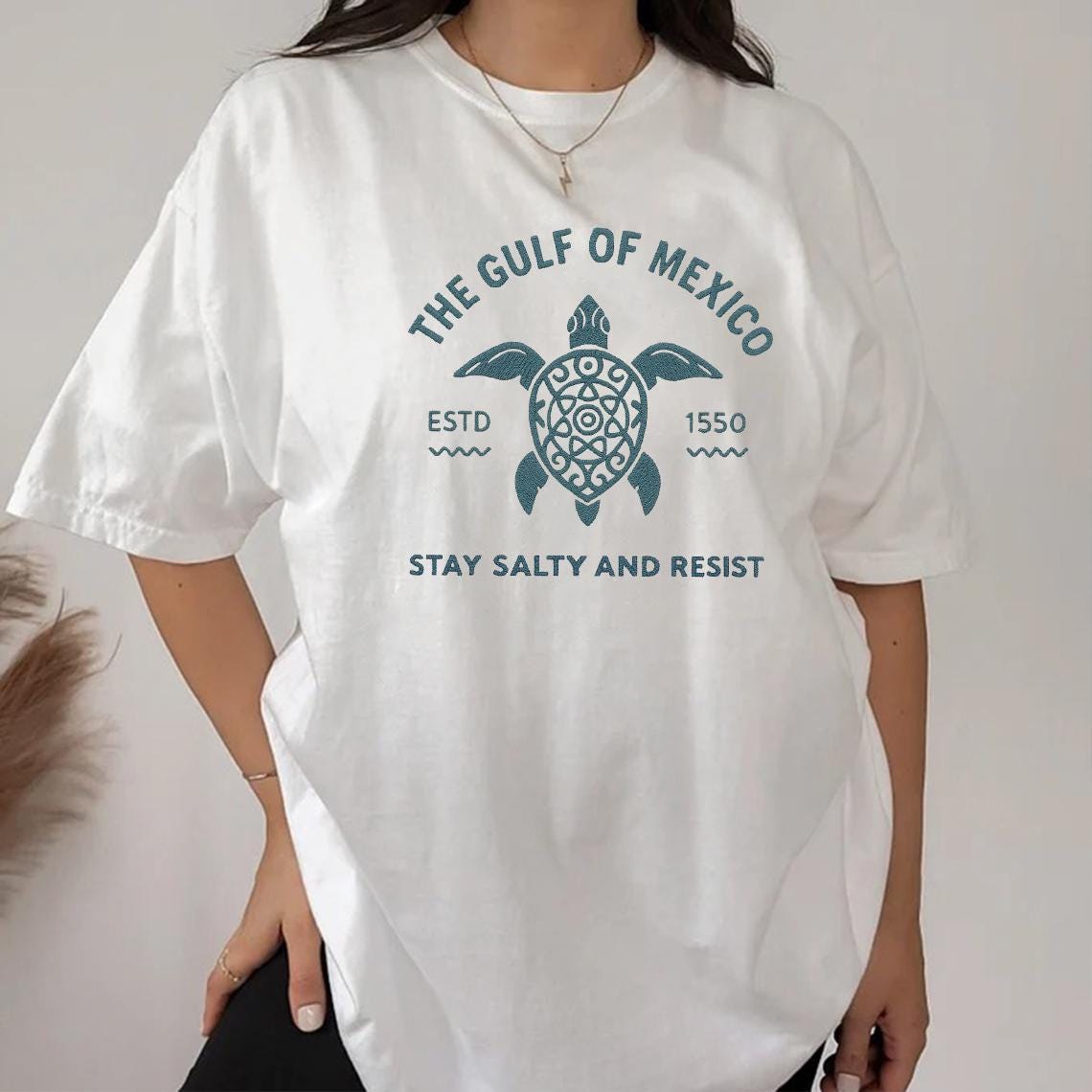 Embroidery Gulf of Mexico Stay Salty Resistance File, Resist Embroidery ...