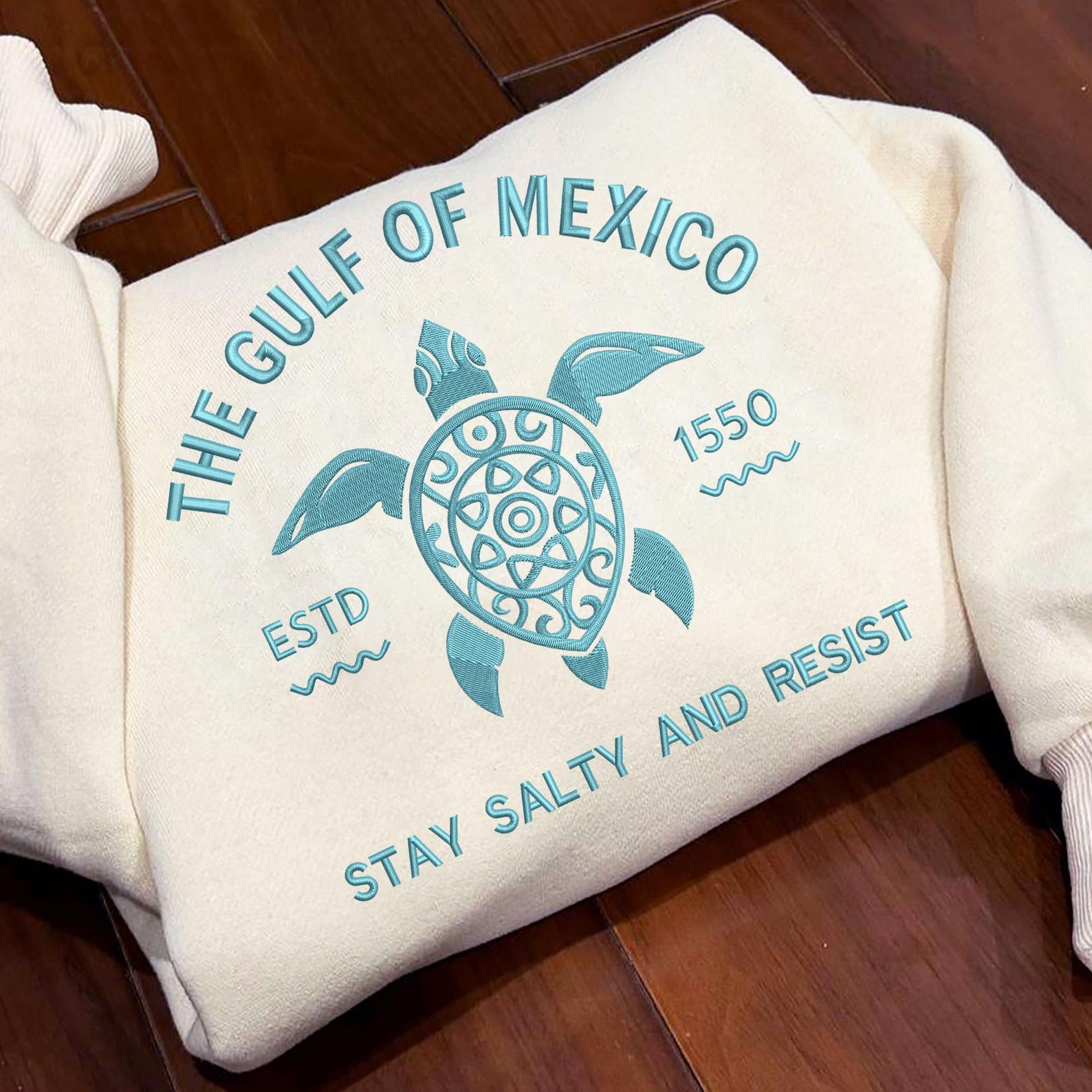 Embroidery Gulf of Mexico Stay Salty Resistance File, Resist Embroidery ...