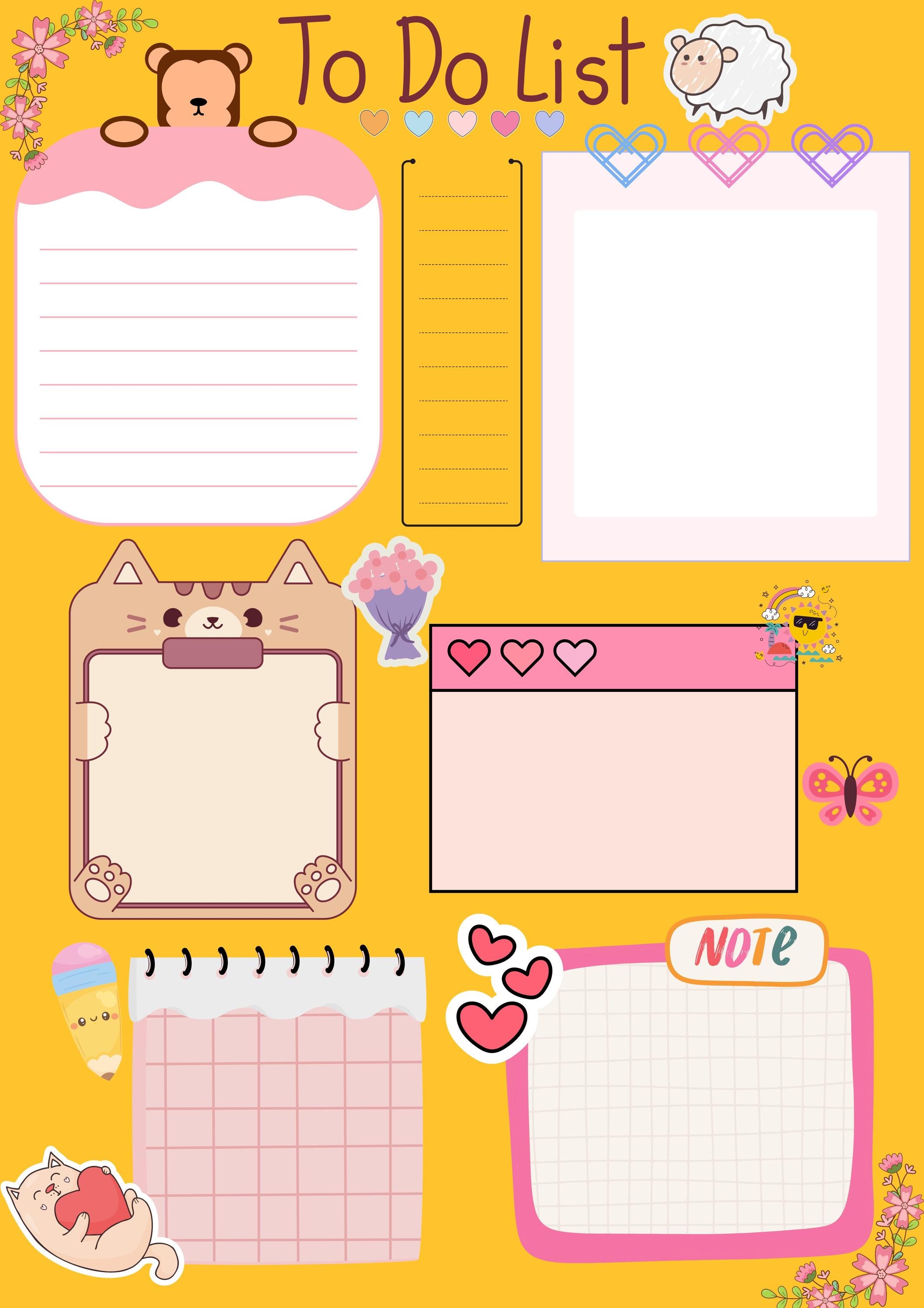 Editable Kids To-do List Printable – Daily Routine Planner for Children ...