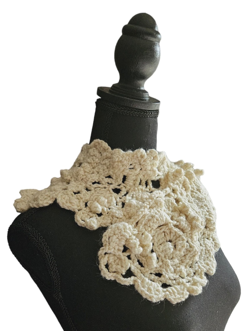 Unique Freeform Crochet Collar/shoulderette/scarf, Wearable Art ...