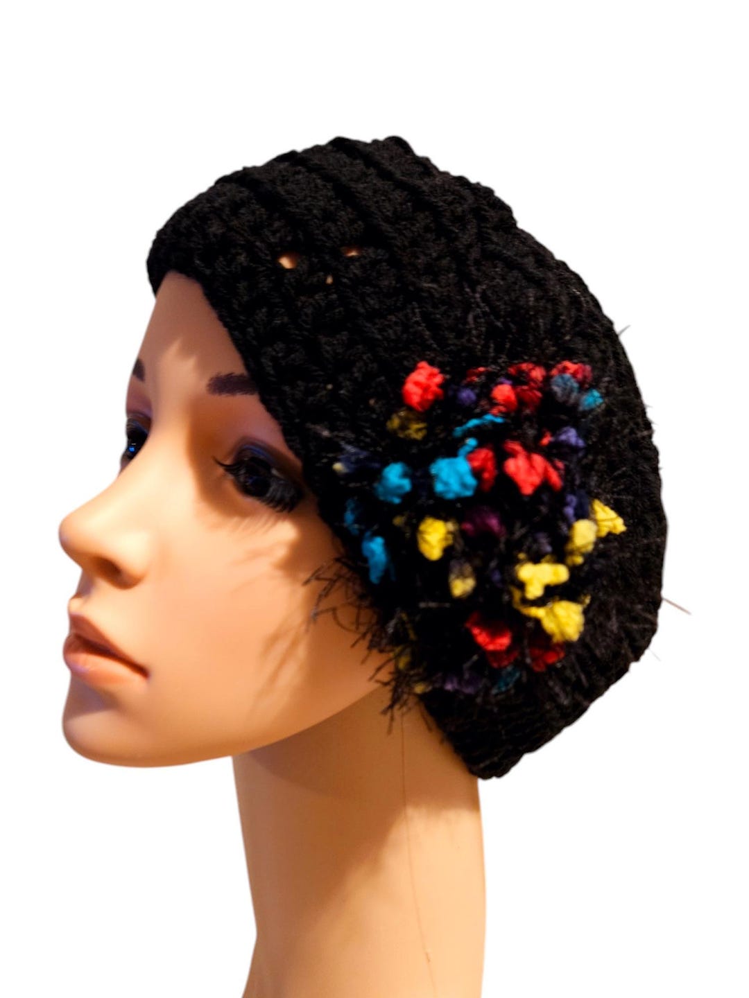 Handmade Artsy Hat, Wearable Art, Crochet Hat, Unique Art to Wear Hat ...