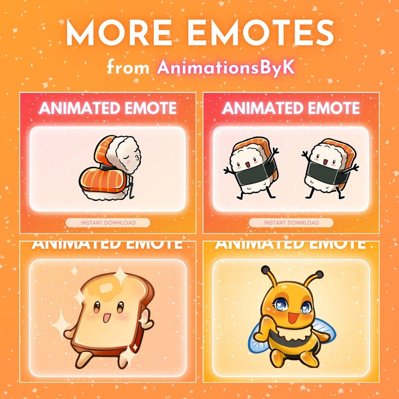 ANIMATED Emote Twitch & Discord - Cute Thrusting Toast