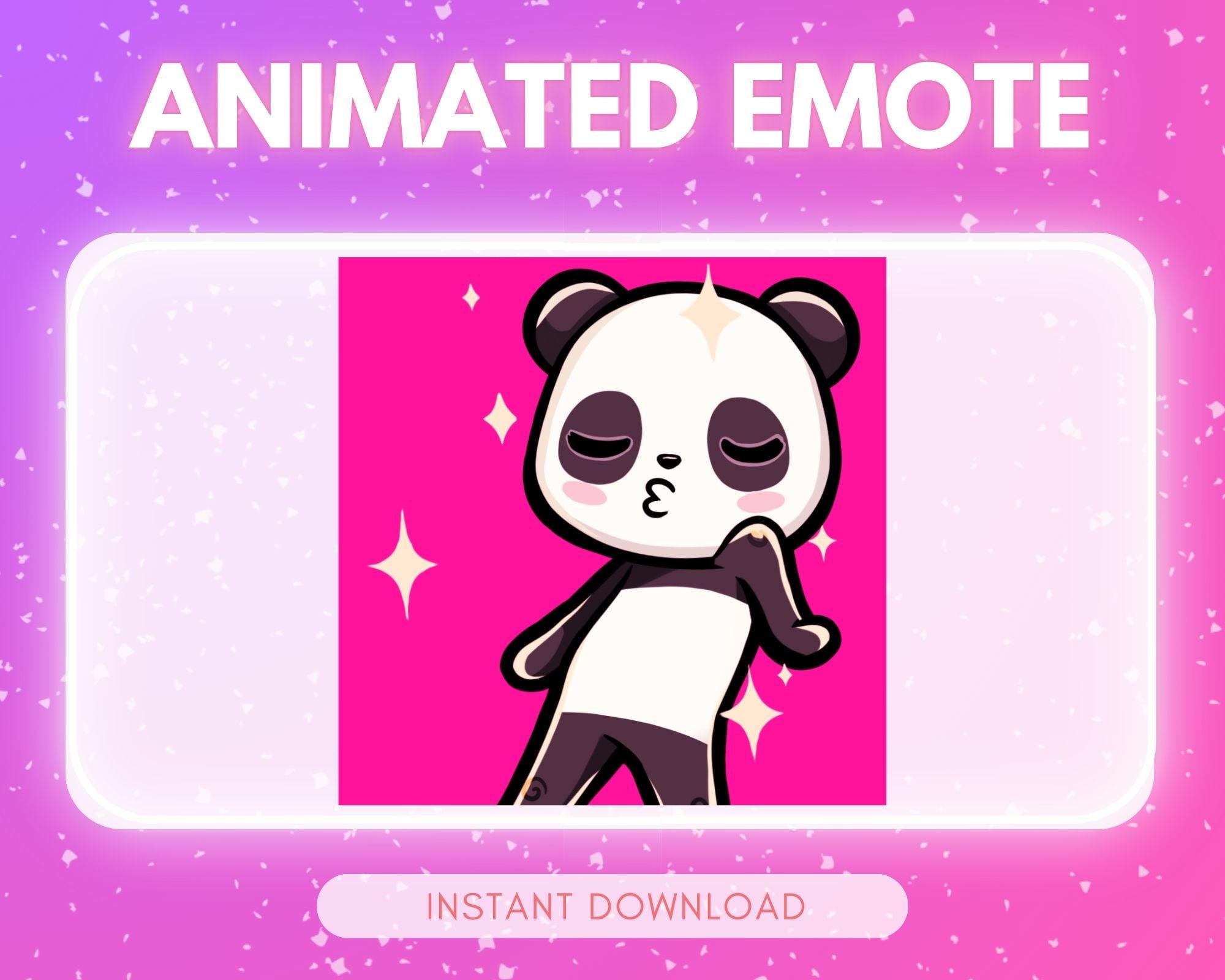 ANIMATED Emote Twitch & Discord - Cute Disco Dancing Panda