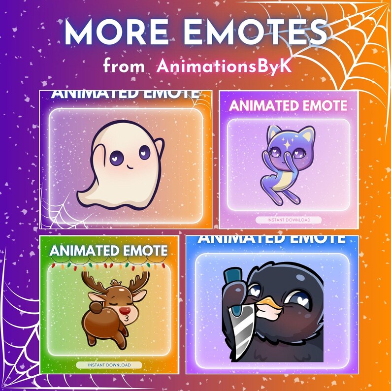 ANIMATED Emote Twitch & Discord - Skeleton in Love