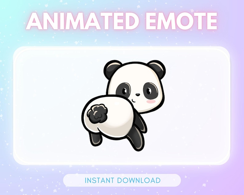 ANIMATED Emote Twitch & Discord - Cute Dancing/twerking Panda