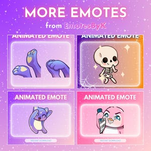 ANIMATED Emote Twitch & Discord - Cute Purple Cosmic Dancing Kitty Cat