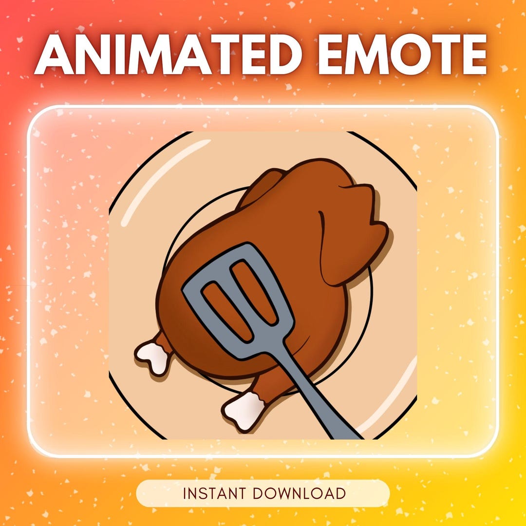 ANIMATED Emote Twitch & Discord - Funny Turkey Spank Emote - Perfect ...