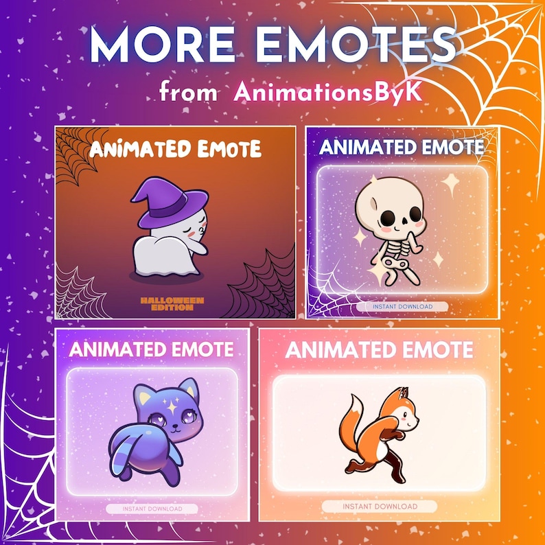 ANIMATED Emote Twitch & Discord - Cute Twerking Skeleton