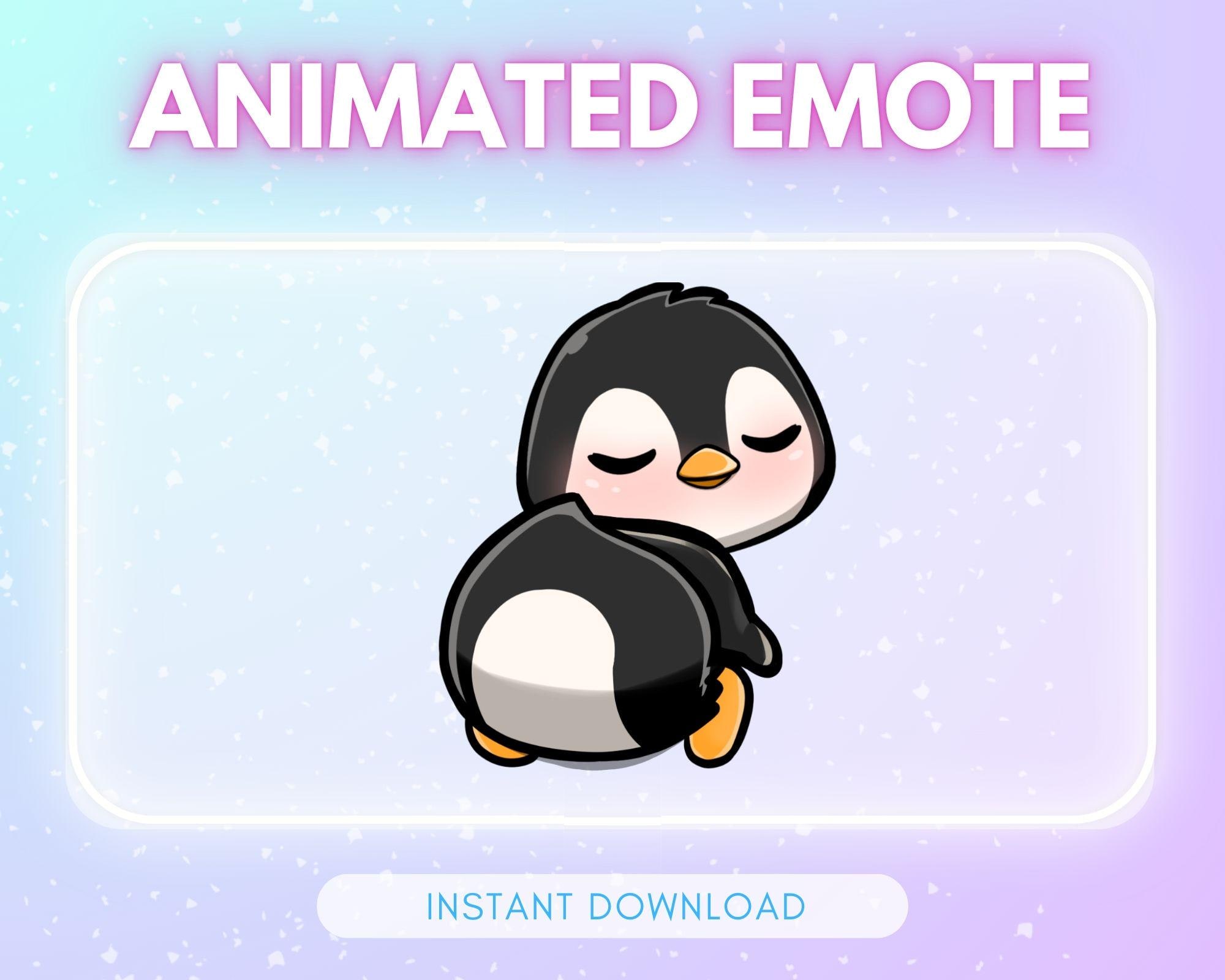 ANIMATED Emote Twitch & Discord - Cute Dancing/twerking Penguin