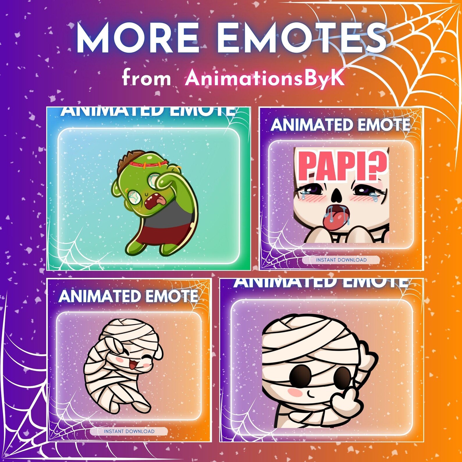 ANIMATED Emote Twitch & Discord - Cute Dancing Mummy