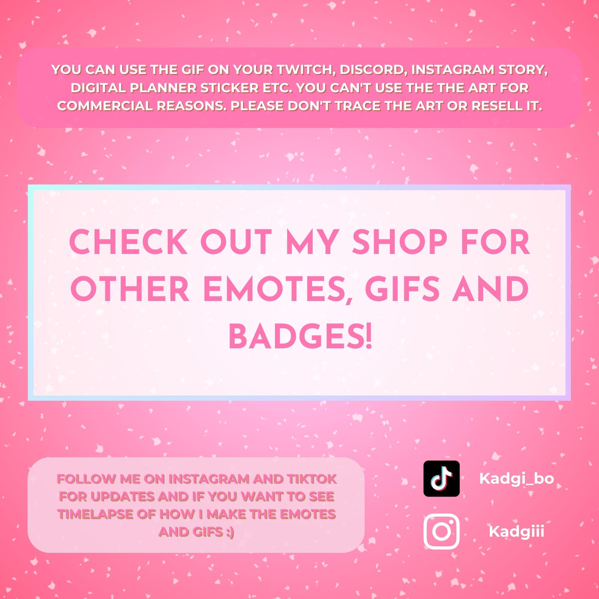 ANIMATED Emote Twitch & Discord - Cute Pink Paws Clapping
