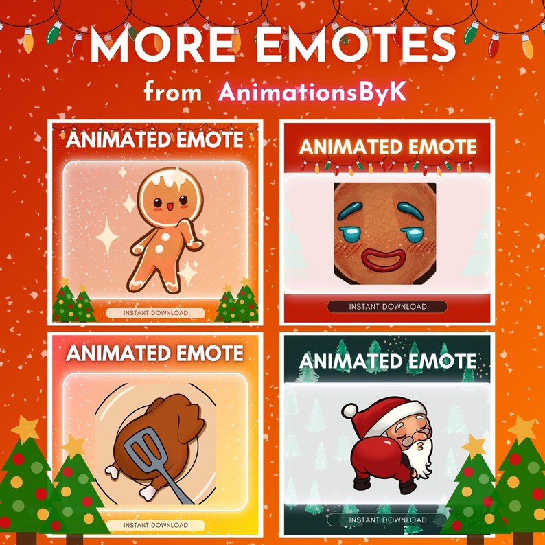 ANIMATED Emote Twitch & Discord - FLIPPING Gingerbread Emote ...