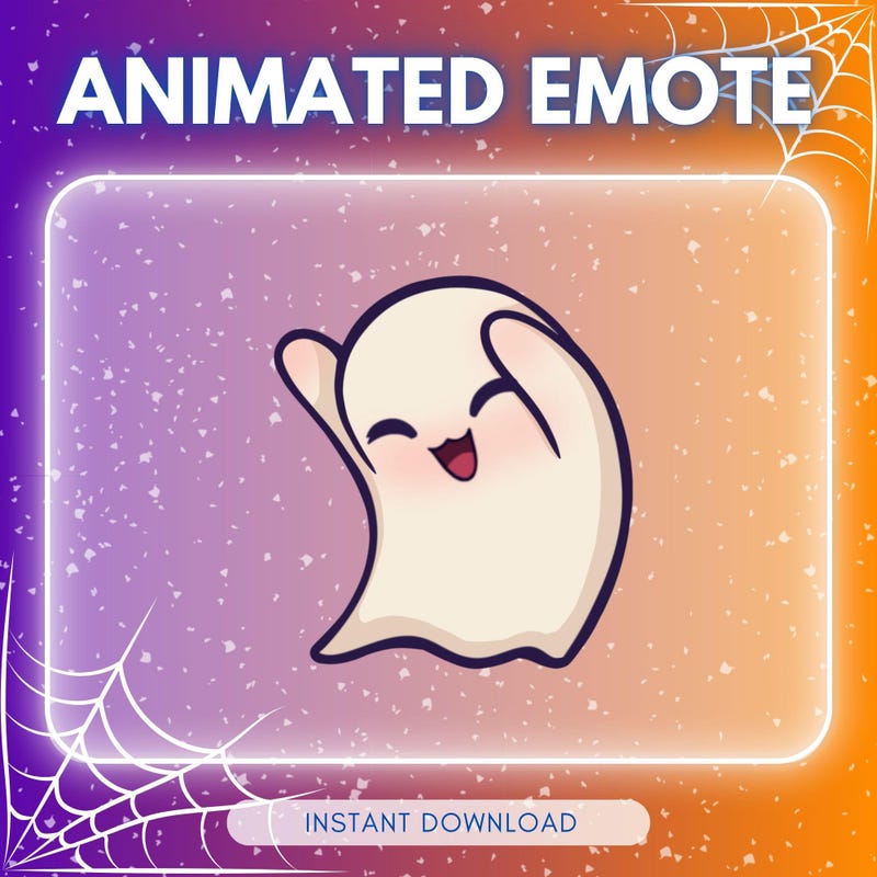 Purple ghost twitch emotes - Etsy.de