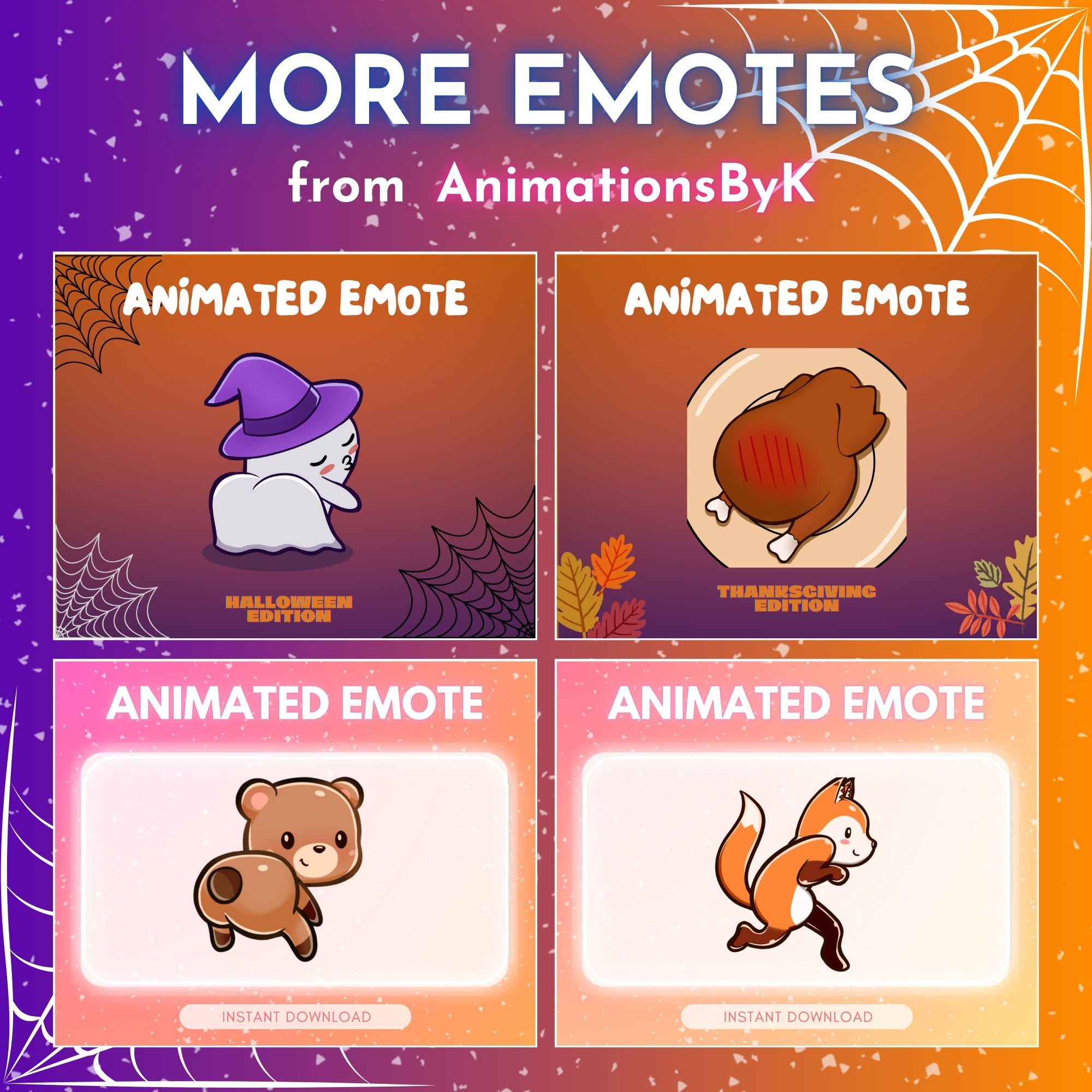 ANIMATED Emote Twitch & Discord - Cute Disco Dancing Skeleton