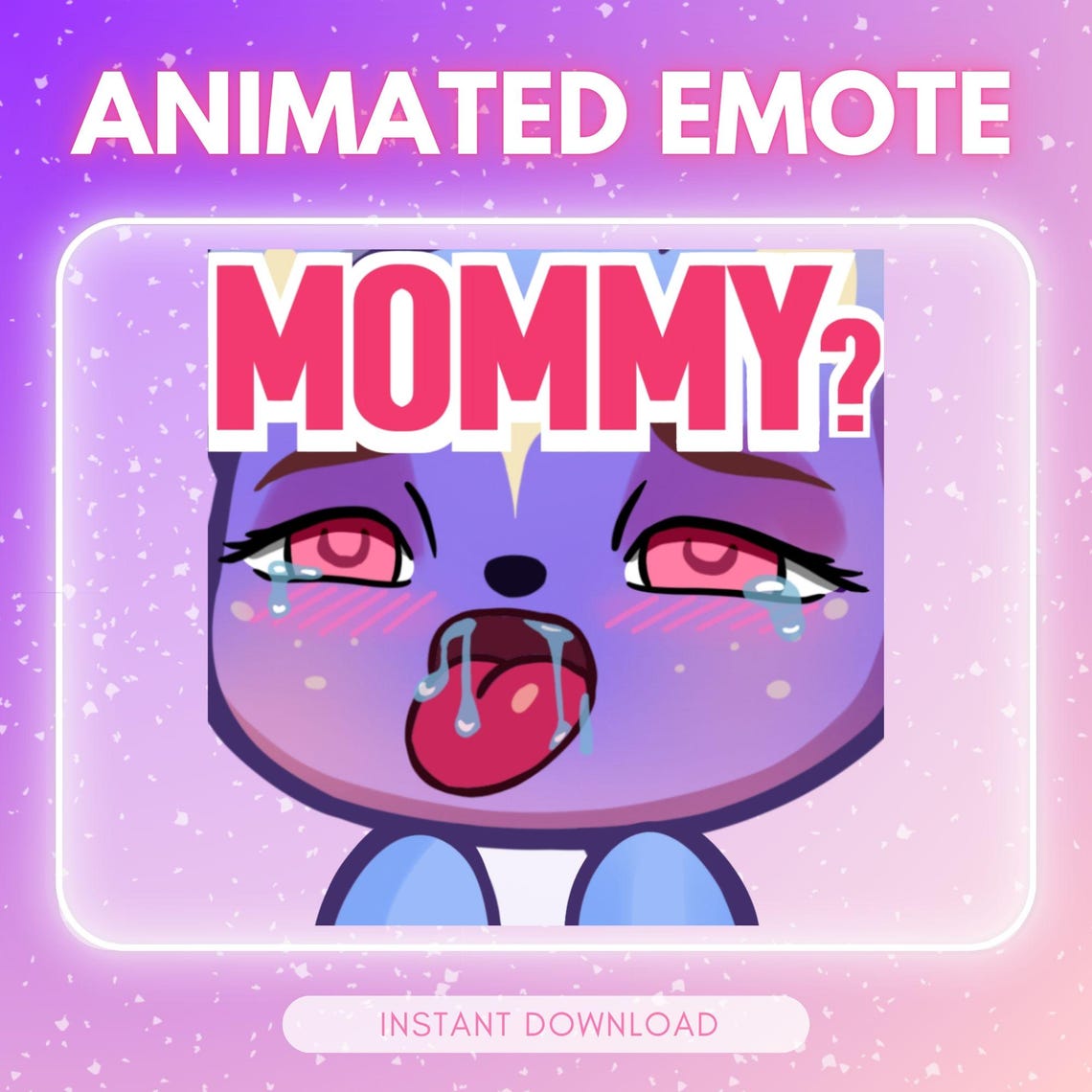 ANIMATED Emote Twitch & Discord - Cosmic Cat MOMMY