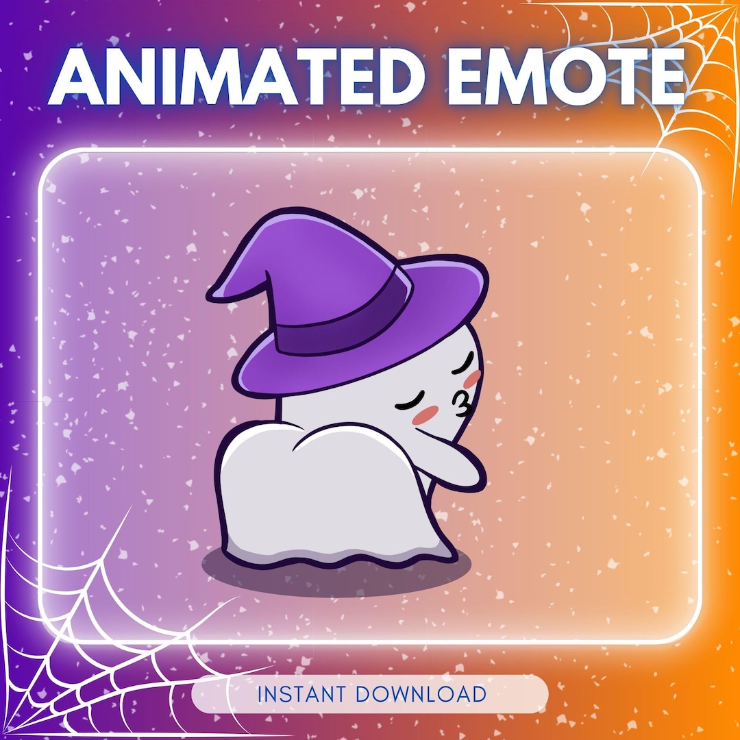 ANIMATED Emote Twitch & Discord - Cute Twerking Ghost
