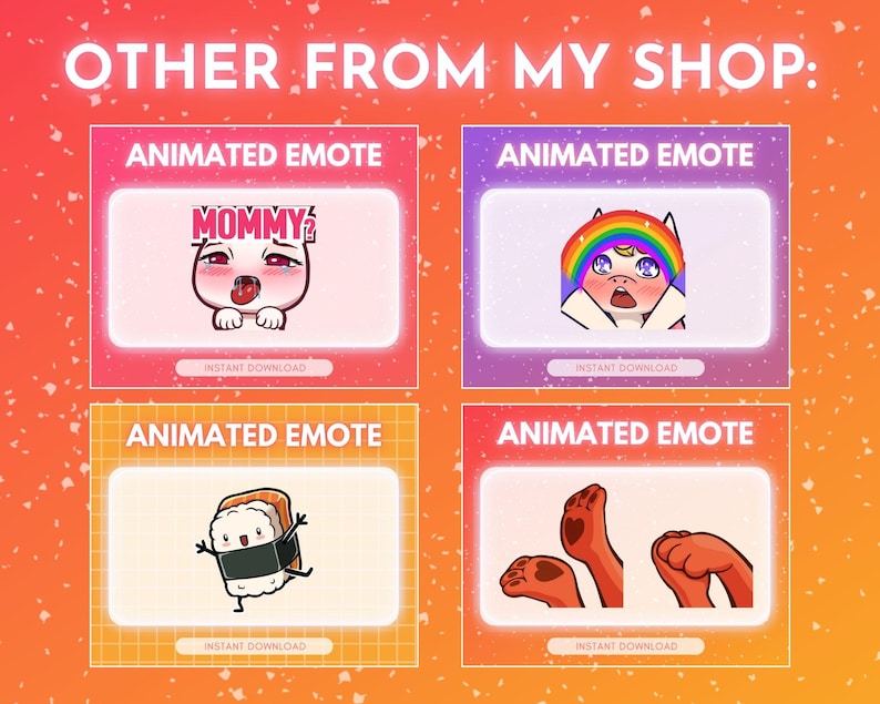 ANIMATED Emote Twitch & Discord - Cute Dancing/twerking Sushi