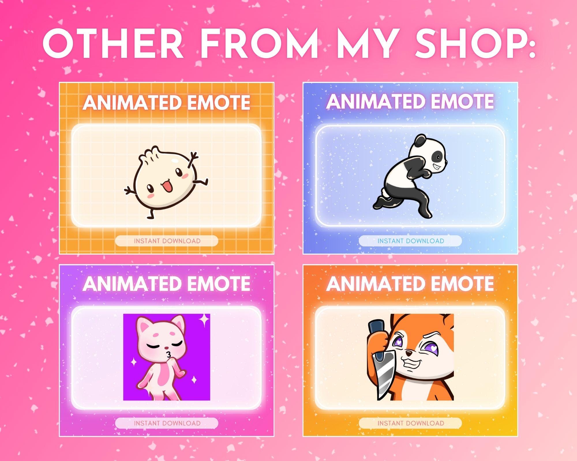 ANIMATED Emote Twitch & Discord - PINK Dancing/twerking Penguin