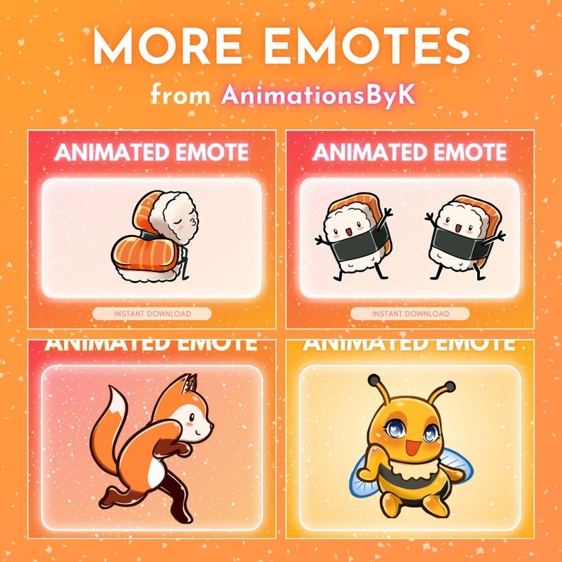 ANIMATED Emote Twitch & Discord - Cute Dancing Toast