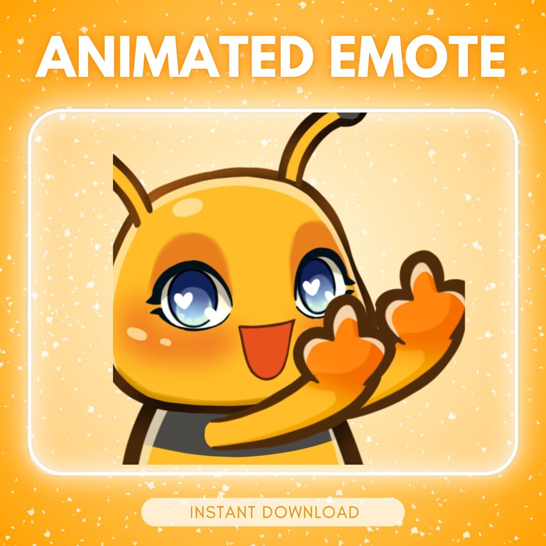 ANIMATED Beemote Twitch & Discord - Cute Flipping Bumble Bee