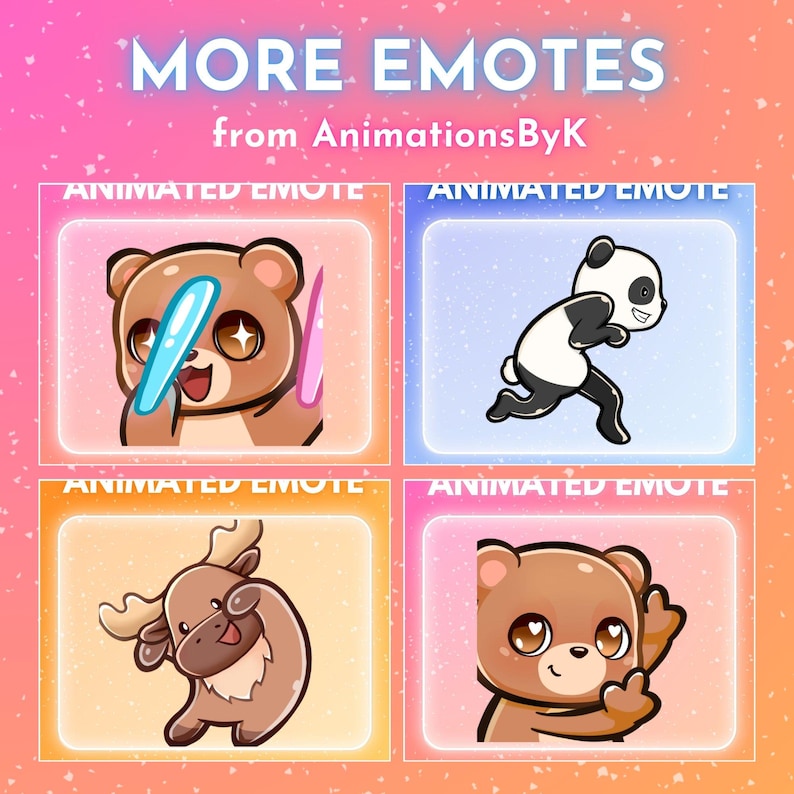 ANIMATED Emote Twitch & Discord - Cute Dancing Brown Bear