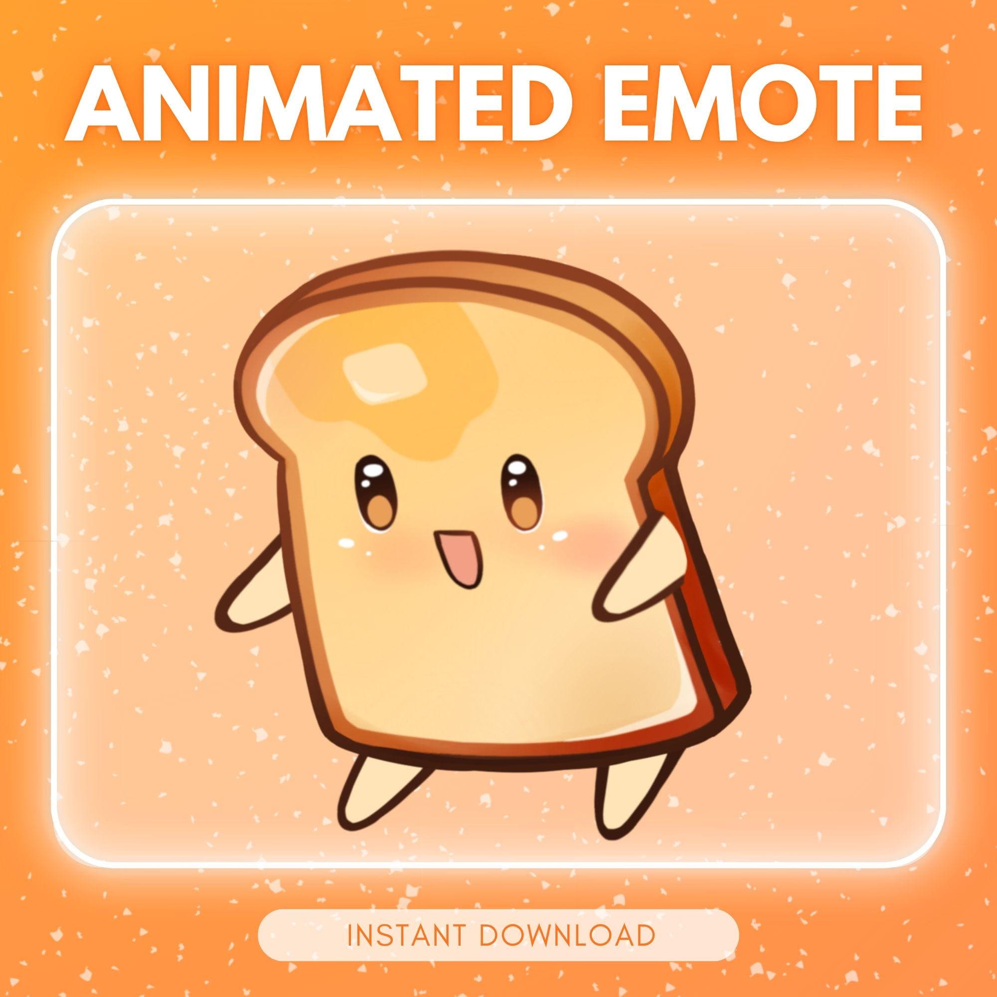 ANIMATED Emote Twitch & Discord - Cute Thrusting Toast