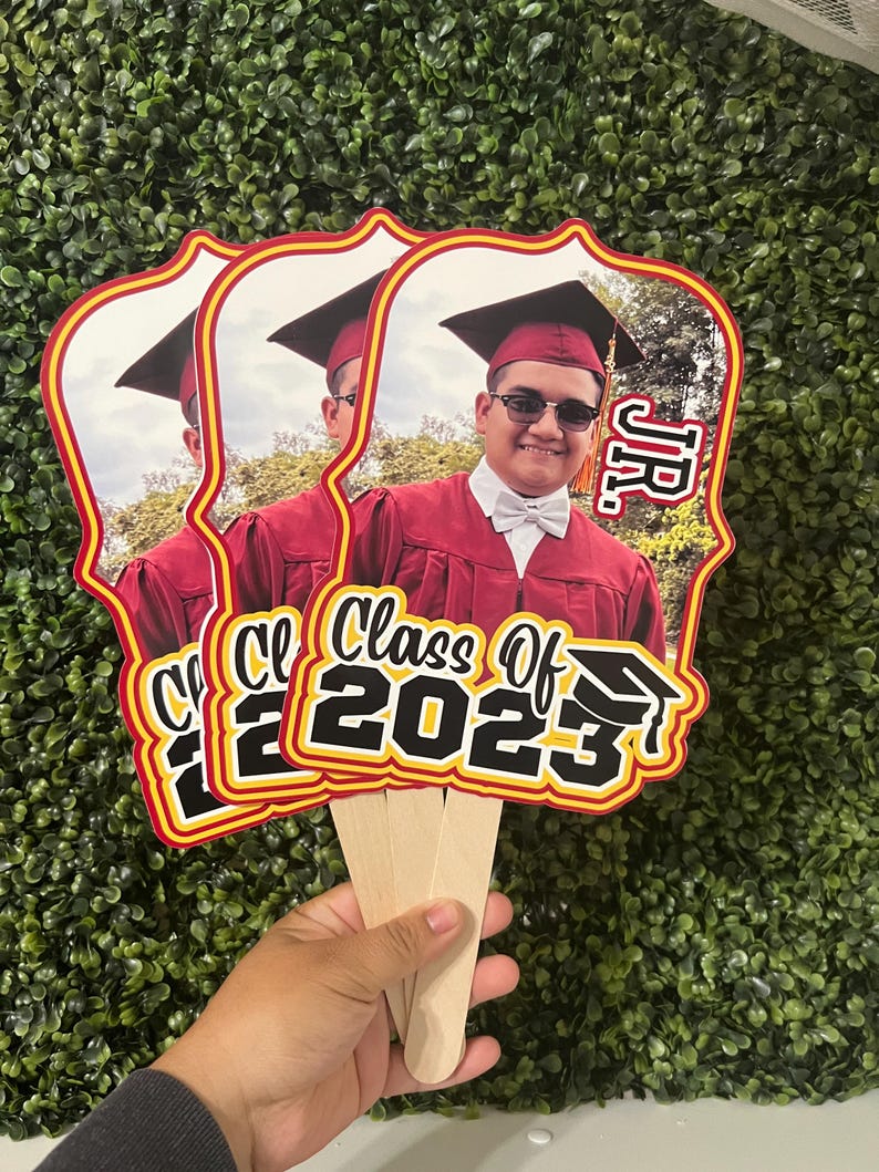 Custom Graduation Fans, Personalized Fans, Graduation Fans, Custom Grad ...