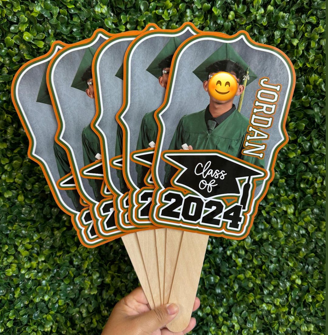 Custom Graduation Fans, Personalized Fans, Graduation Fans, Custom Grad ...