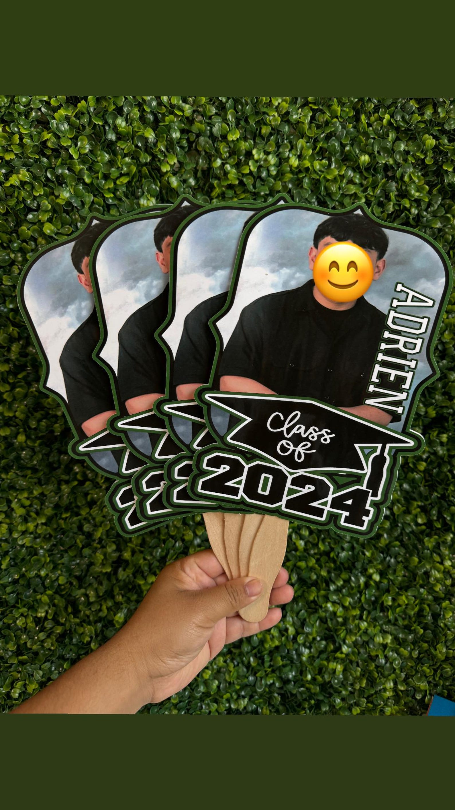 Custom Graduation Fans, Personalized Fans, Graduation Fans, Custom Grad ...